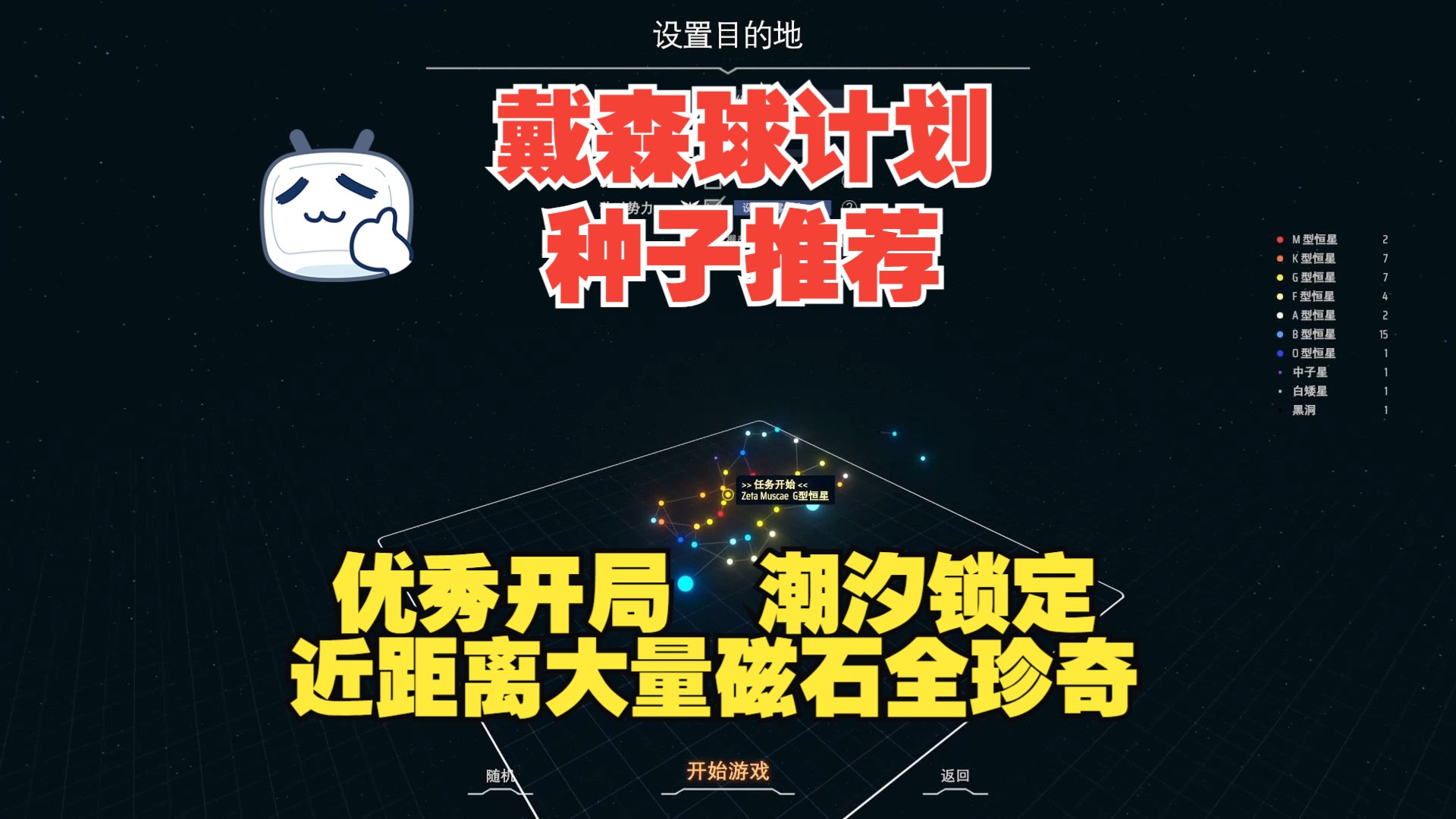 【戴森球计划】种子介绍13--优秀开局+近距离大量磁石+全珍奇