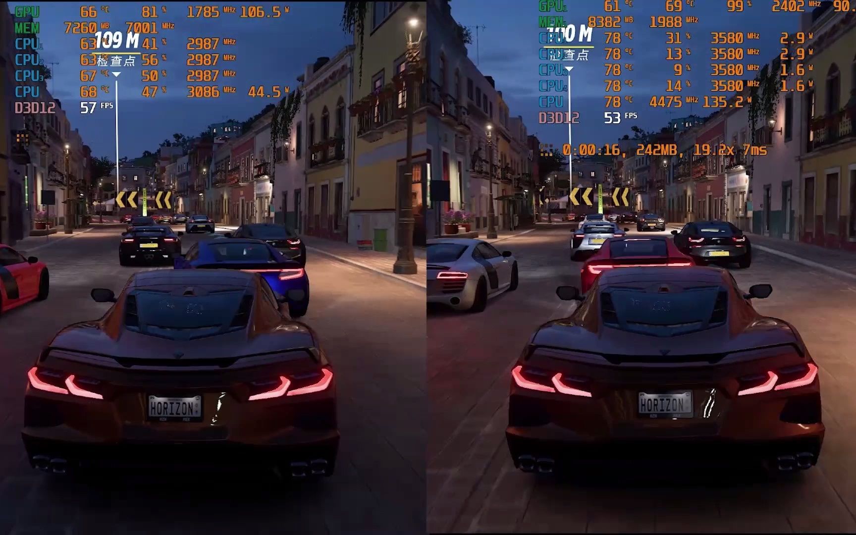 MSI 3070ti VS ROG 6800m 游戏帧数比拼