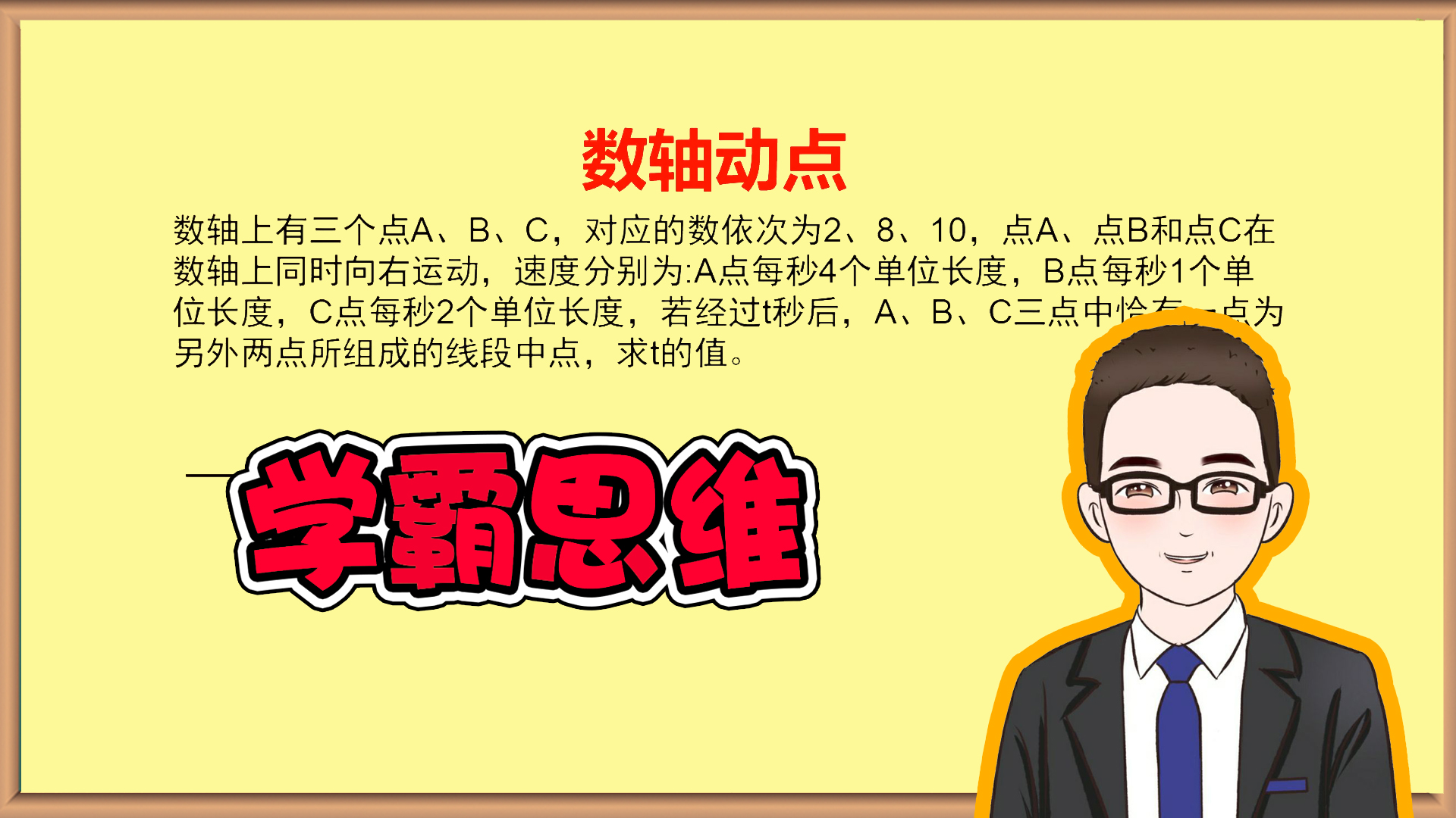 掌握学霸思维,轻松搞定数轴动点问题!
