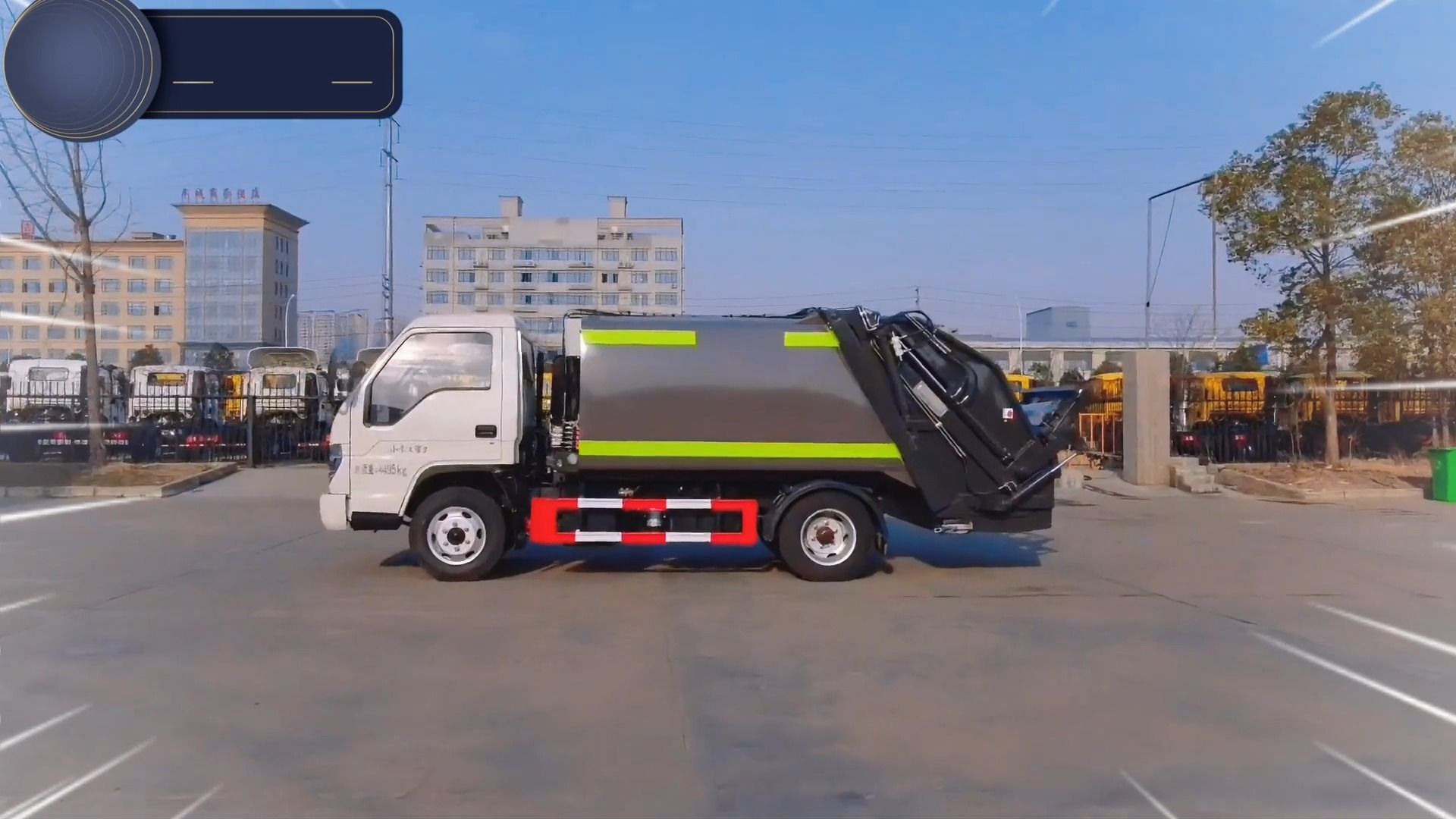福田5方后挂桶压缩垃圾车 适用于街头小巷生活垃圾的收集和转运