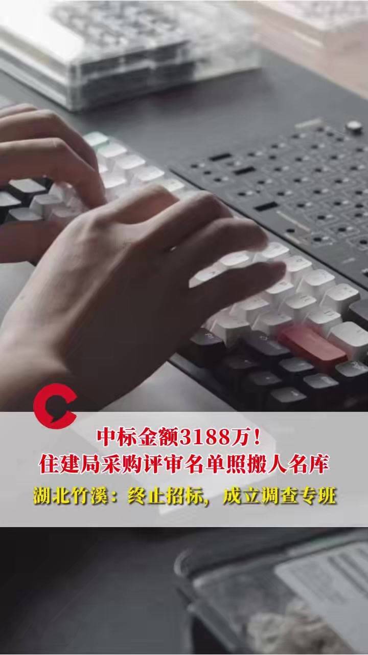 采购评审名单照搬人名库,代理机构称"都这样",湖北竹溪:终止招标,成立...