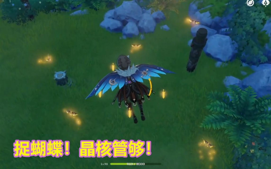 【原神】六个蝴蝶采集地点,再也不缺晶核合成树脂了!