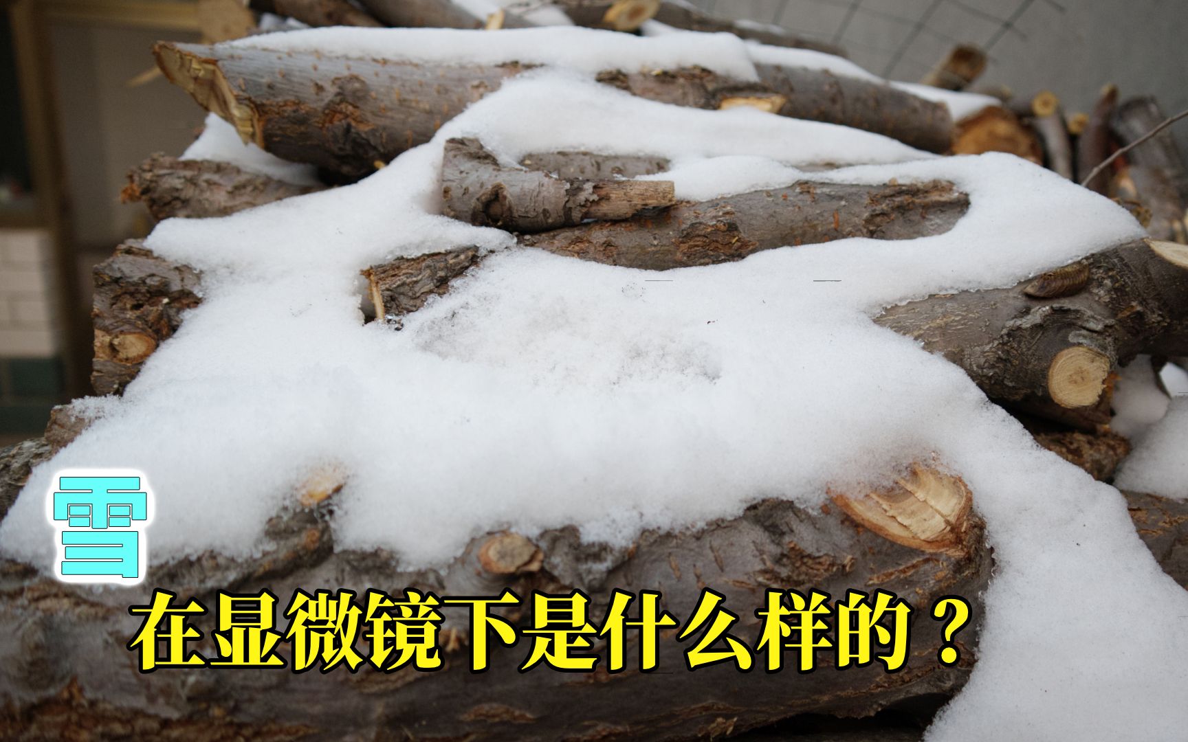 雪融化景象放大100倍,显微镜下的雪是什么样子的?