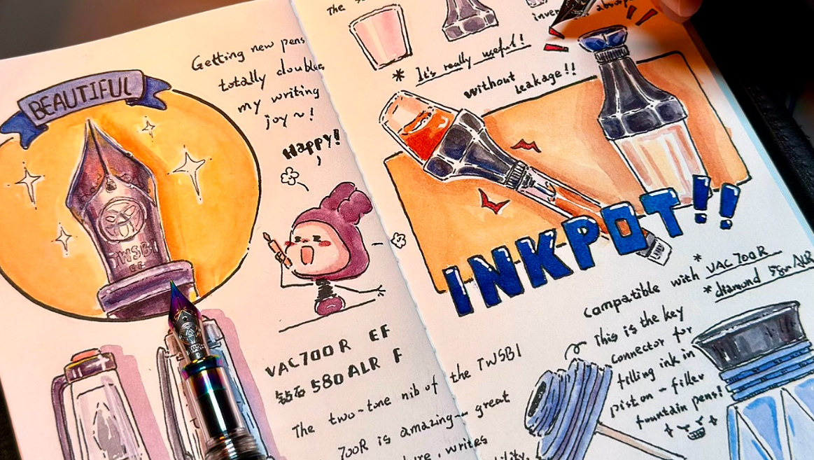 新开箱的钢笔太美了!✨必须记录文具手帐!ߎ