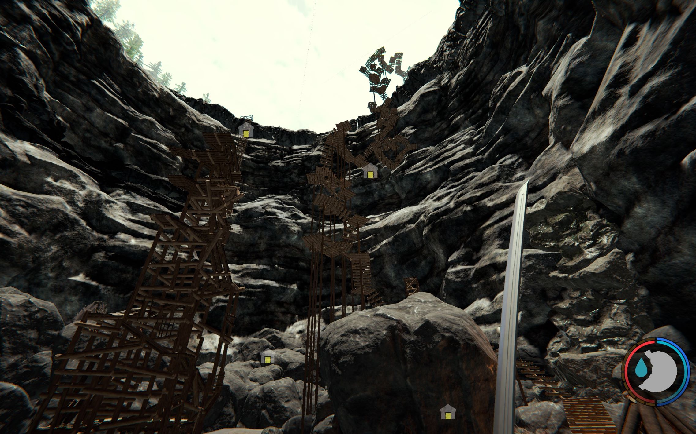 【森林】不幸落入天坑,我竟然自愿做苦力 爆笑大制作~