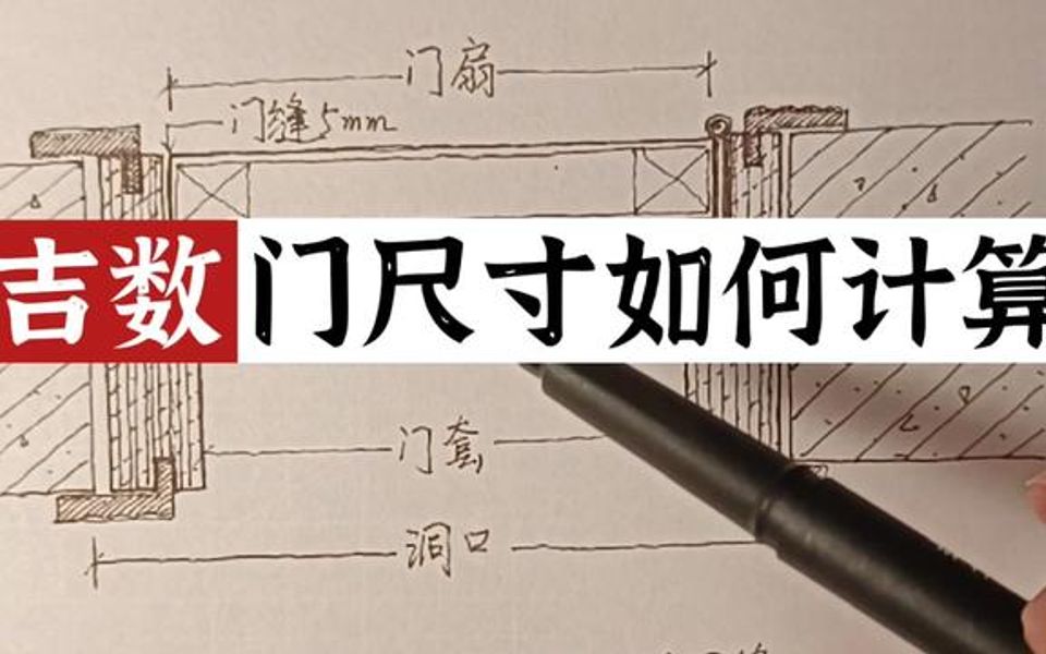吉数门的尺寸如何计算?