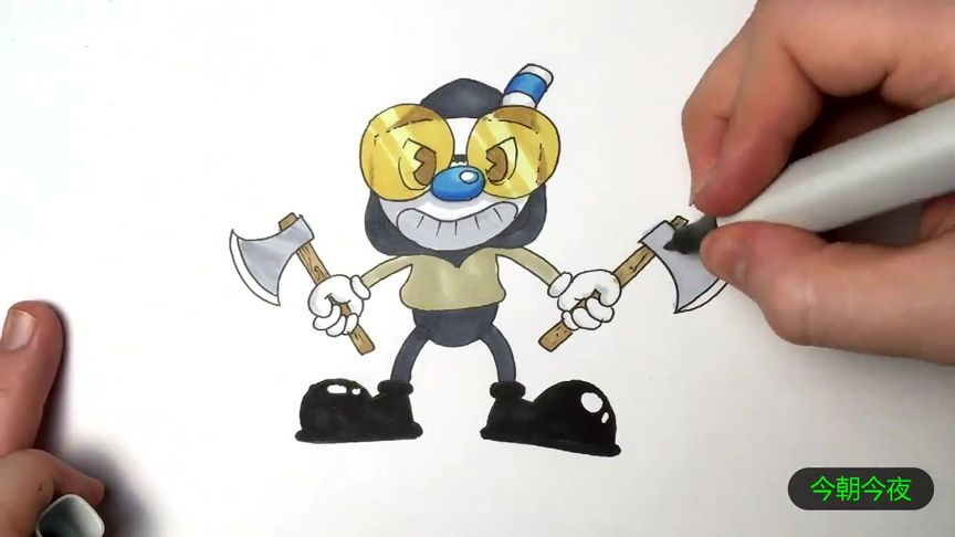 创意绘画作品卡通动漫人物彩色插图绘画