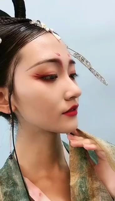 兰州古装造型化妆培训学校作品