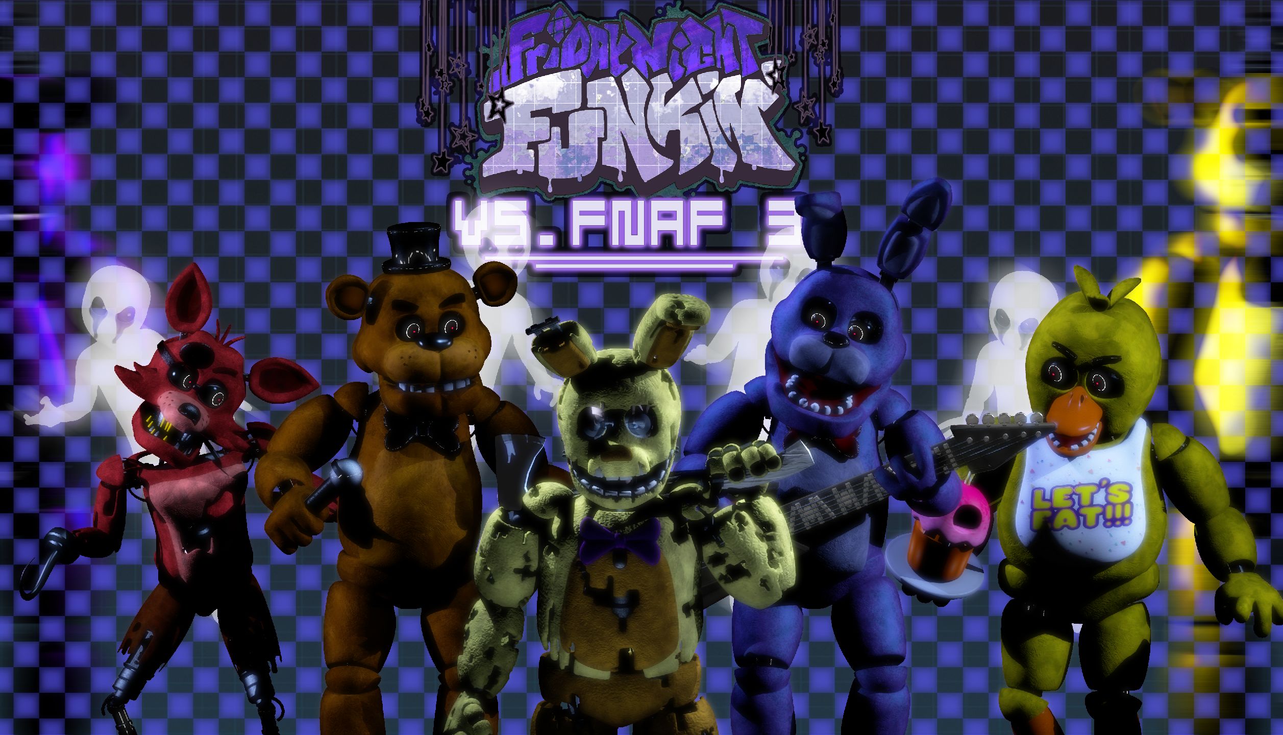 【翻译/FNF优质模组】电影观感级别的超优质模组!FNAF V3主周全流程