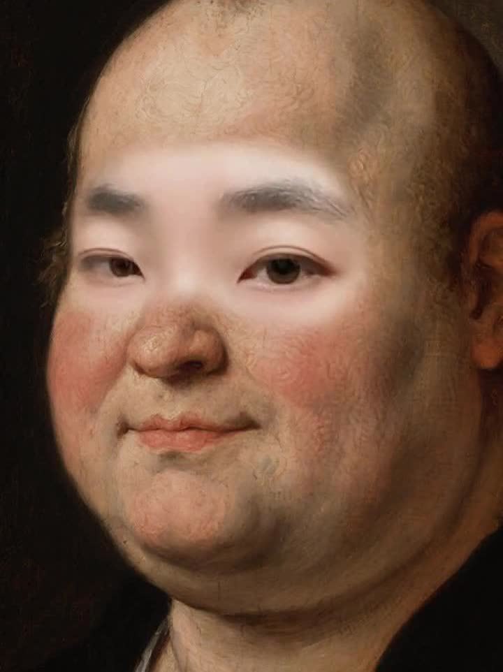 世界名画模仿秀 眼神戏 对眉眼