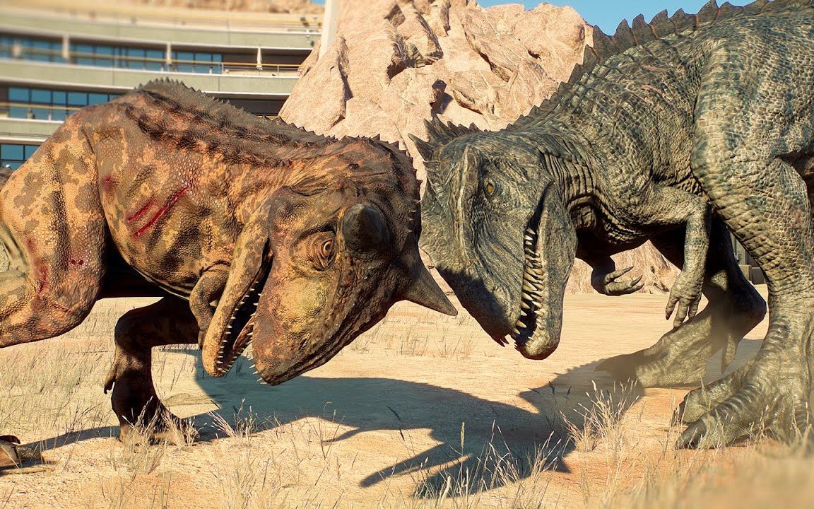 巨兽龙 vs 竞技场中的所有恐龙 侏罗纪世界:进化2 DLC 模组mod