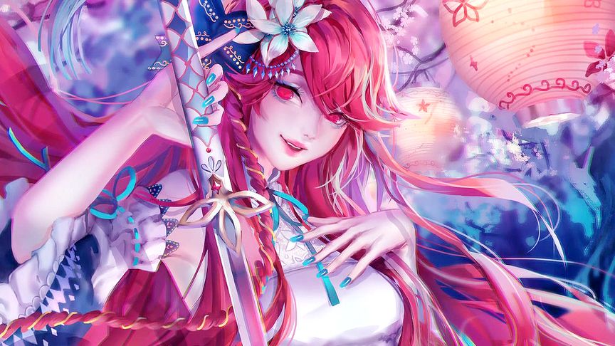 PS绘画经典实例!插画高手绘制一张华丽风格漂亮妹子插画过程!