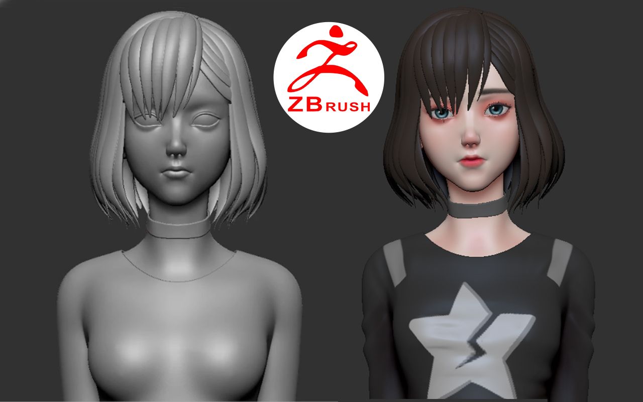 zbrush零基础入门到人物建模合集,zbrush卡通人物教程