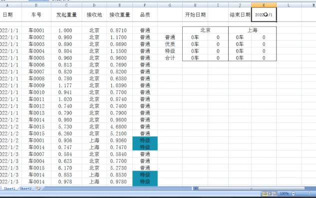 excel之VBA和函数简单对比