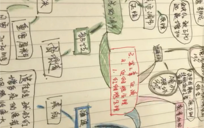 【思维导图】生理学3.2.1第三章血液第二节血细胞生理一、红细胞生理