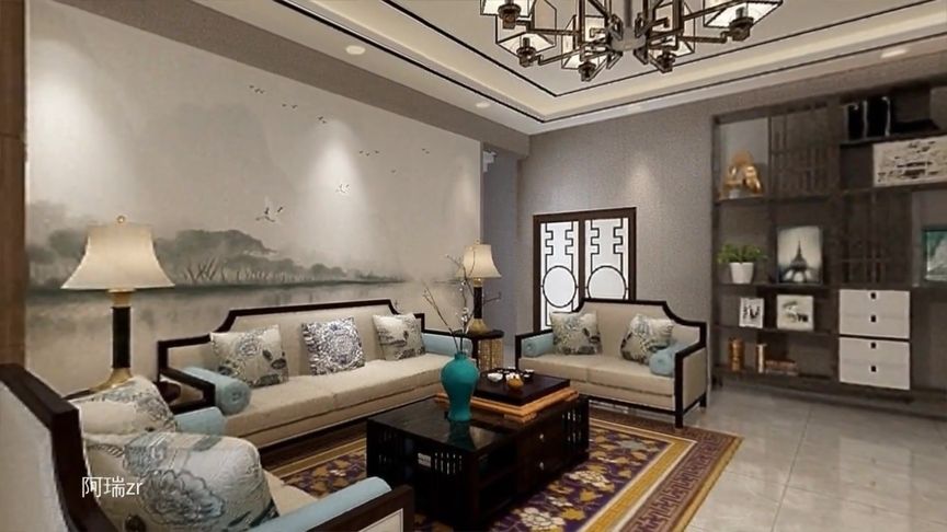 新中式室内装修效果图