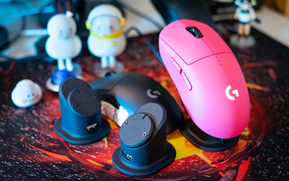 ...罗技GPW G903充电底座简单体验 第三方充电底座 罗技游戏鼠标配件