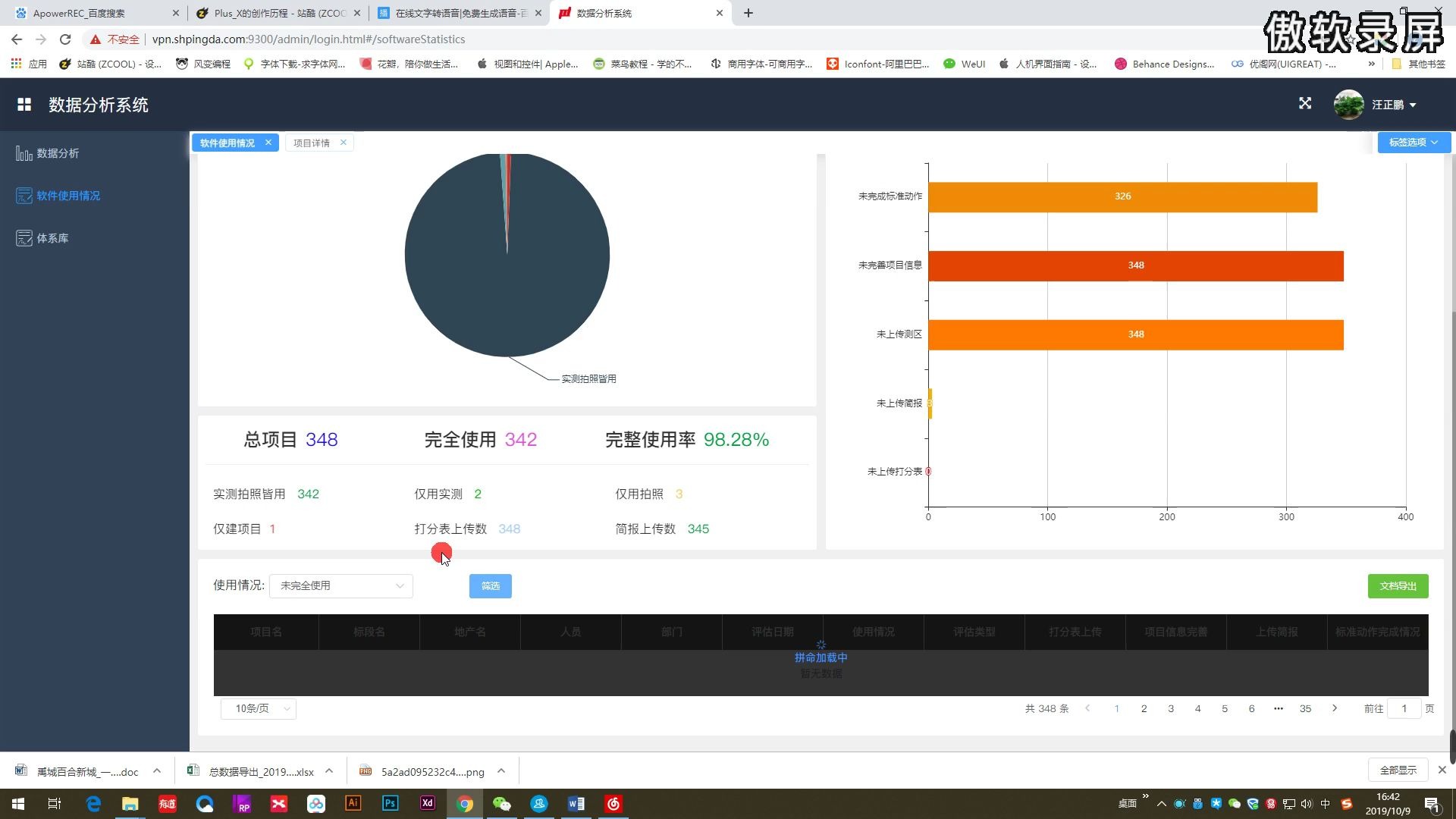 软件使用情况功能