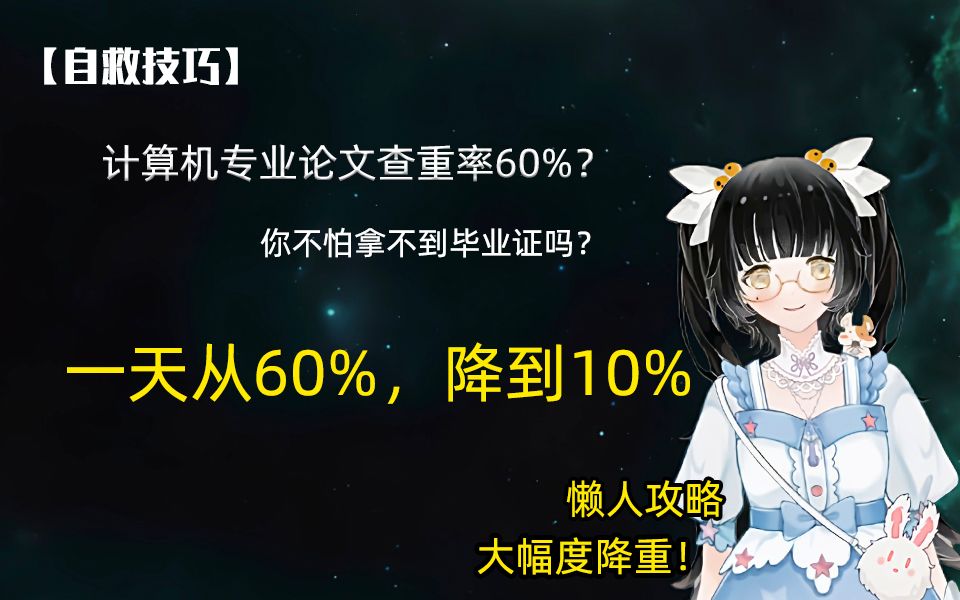 ...计算机专业论文查重率60%?你是怎么做到的?你不怕拿不到毕业证吗...