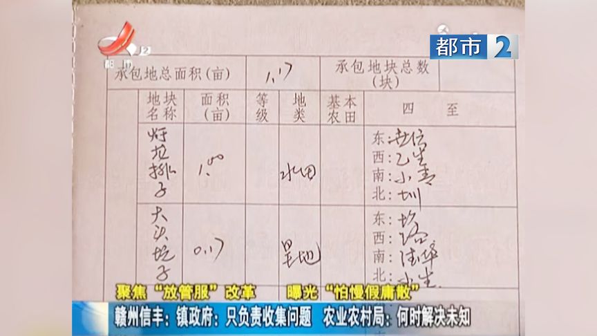 赣州信丰:镇政府:只负责手机问题 农业农村局:何时解决未知