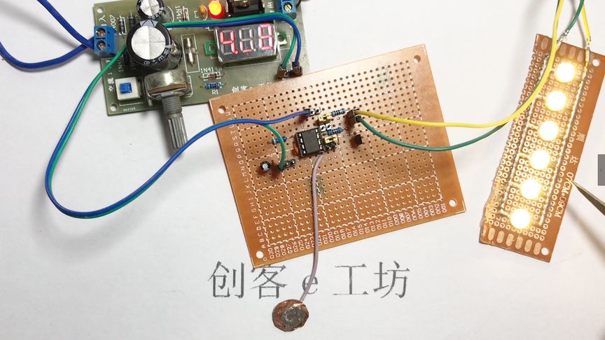 LED触摸调光电路DIY,控制LED的开关以及调节灯光亮度很方便!