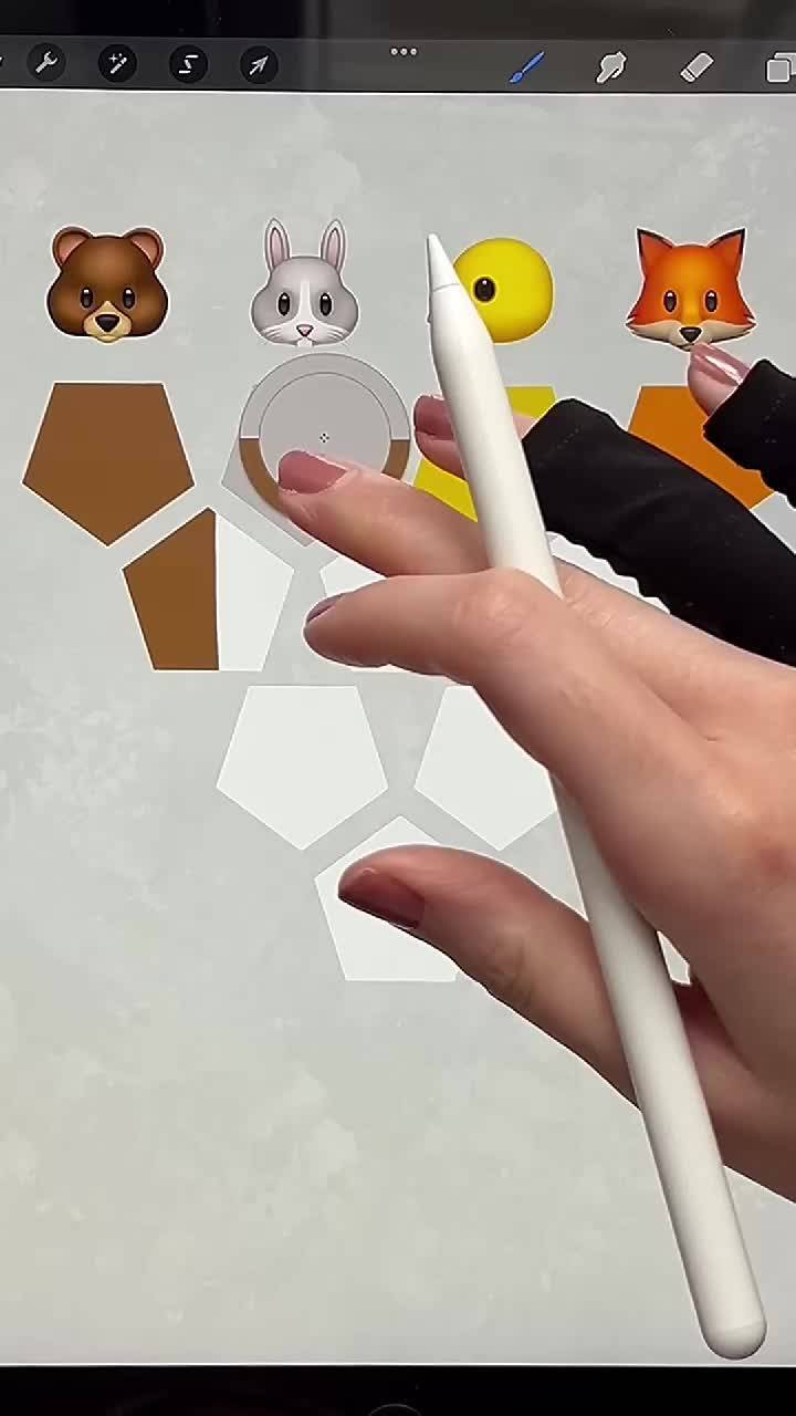 动物的格子画画