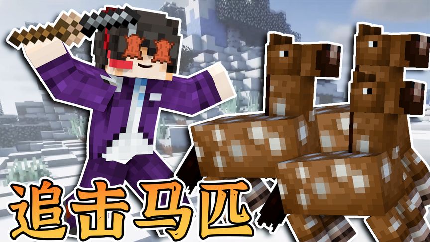 我的世界冬季救援16:寒冬将至追马抢皮革!