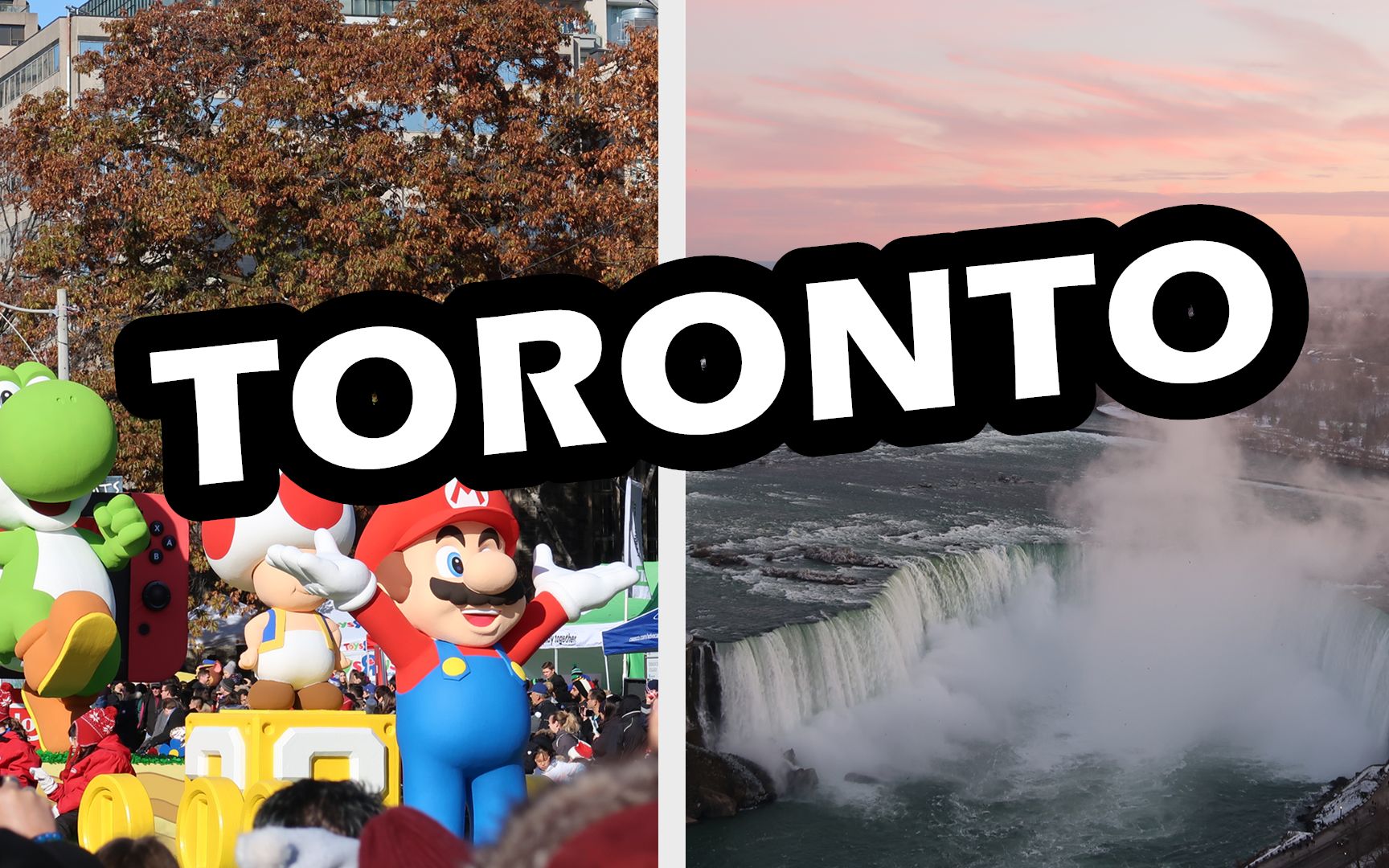 【vlog-05】去多伦多过周末||雪天的尼亚加拉瀑布||偶遇圣诞游行