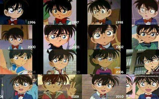 让我们来看一看柯南20年来的画风整容史吧。
