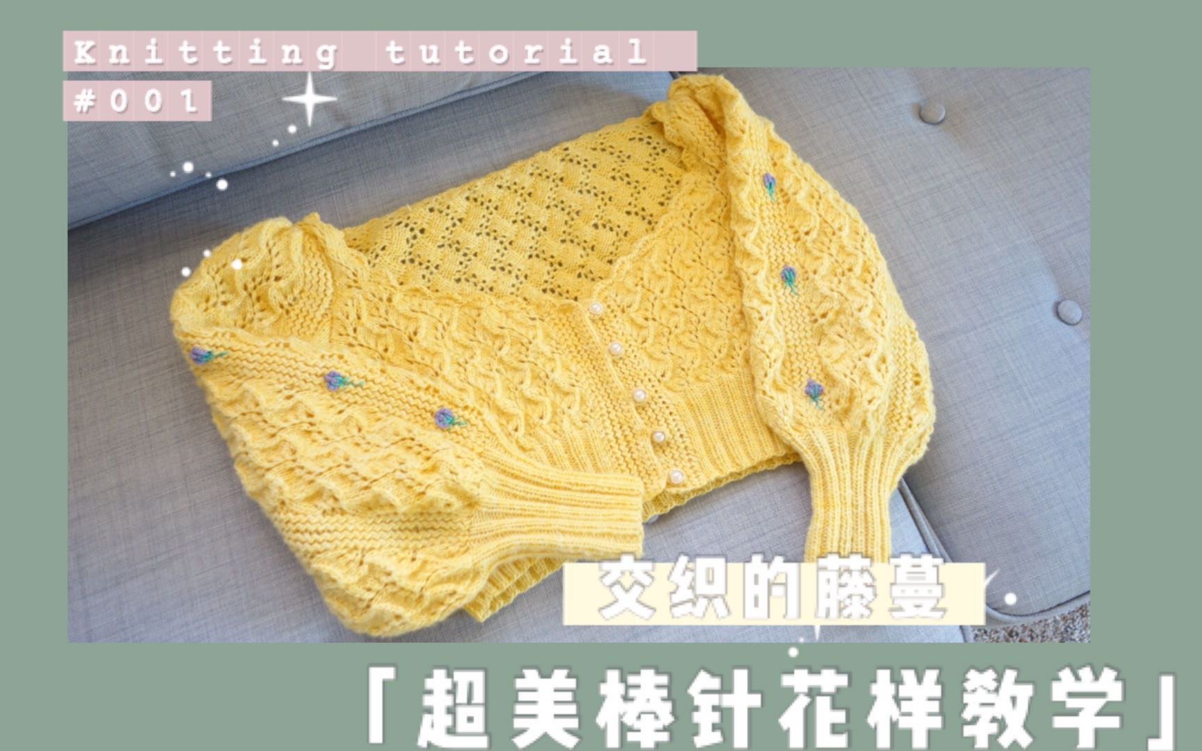 织毛衣 | 超美镂空棒针花样教学 「含嫣纫秋织衣裳」