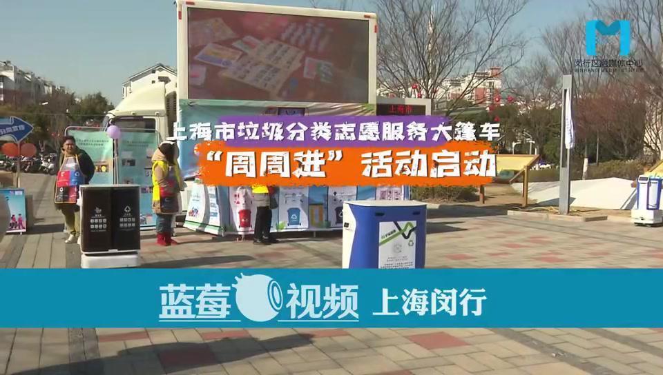 #上海市垃圾分类志愿服务大篷车"周周进"活动启动仪式在古美公园...
