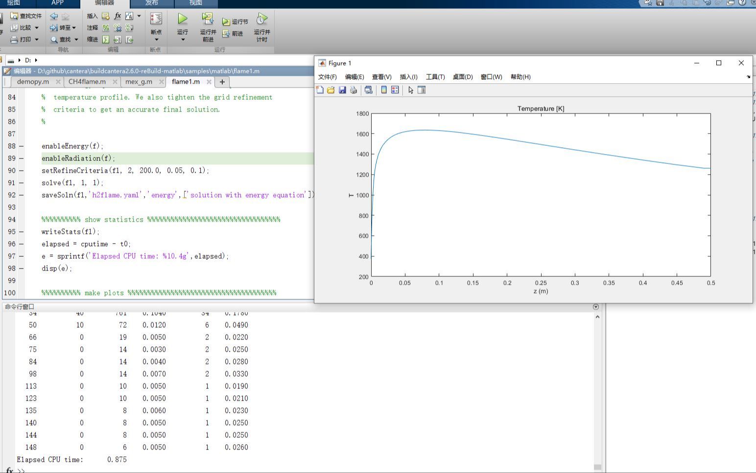 cantera源码添加并编译matlab工具箱辐射函数