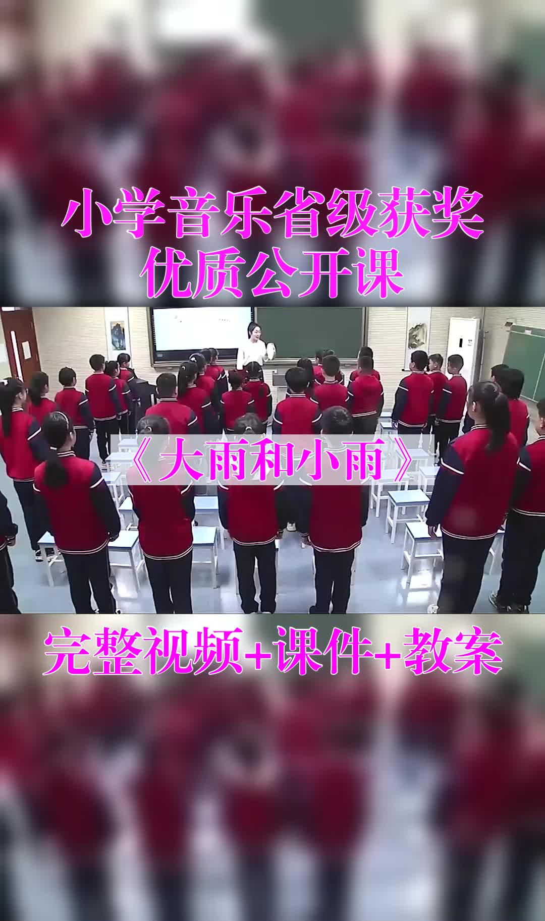 《大雨和小雨》优质公开课