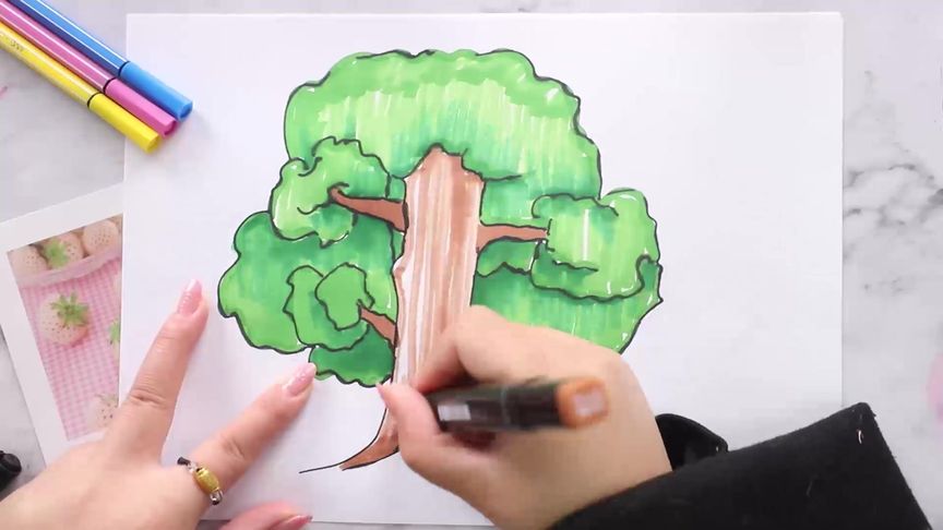 树的画法及步骤教程