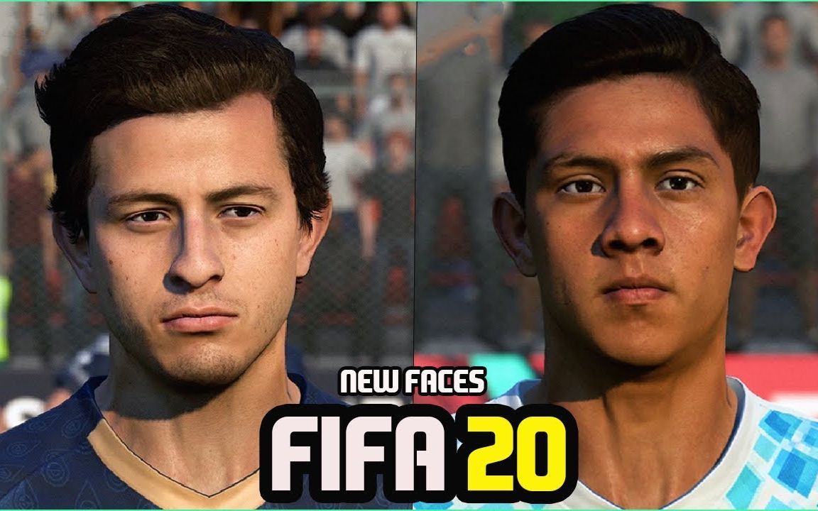 FIFA20脸型更新:FIFA FACE版第十一次更新脸型预览NEW FACES (...