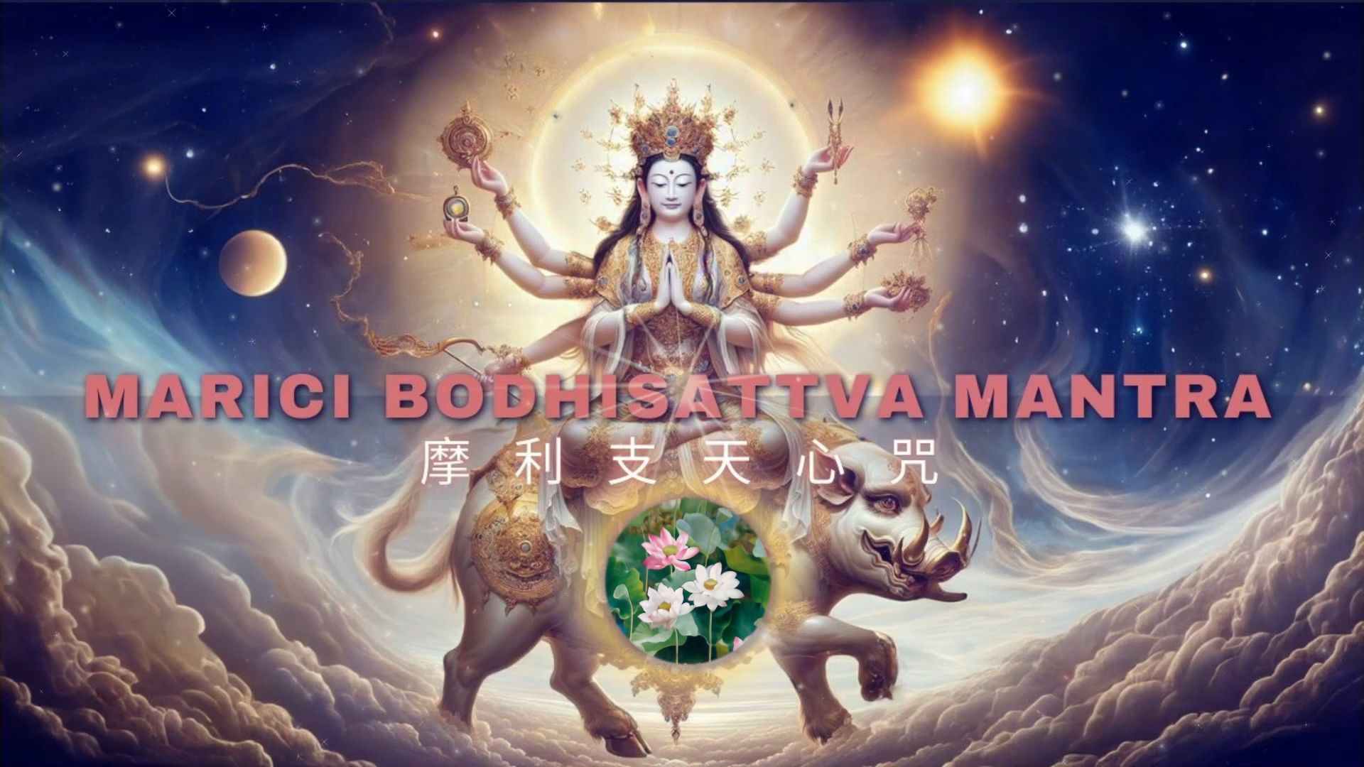 摩利支天菩萨心咒 化解一切恶缘 小人退散 悦耳佛音 带来好运 能量满满