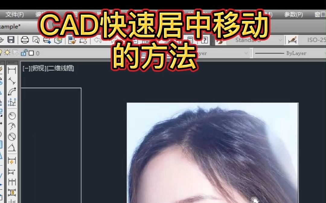 CAD快速居中放置技巧