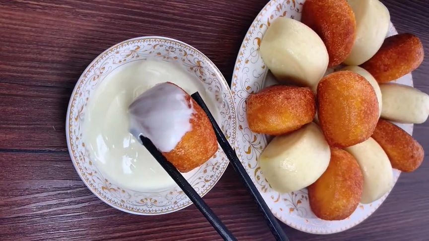 饭店20元一盘的奶油小馒头,在家就能做,方法简单,快试试吧