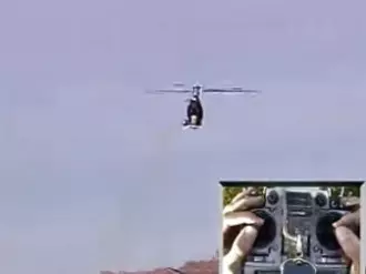 模型直升机3D特技 彩虹