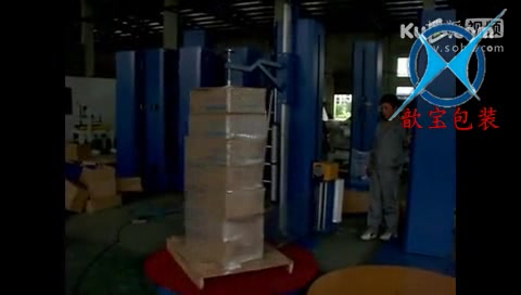 压顶膜缠绕机全自动缠绕机自走式缠绕机[普清版]