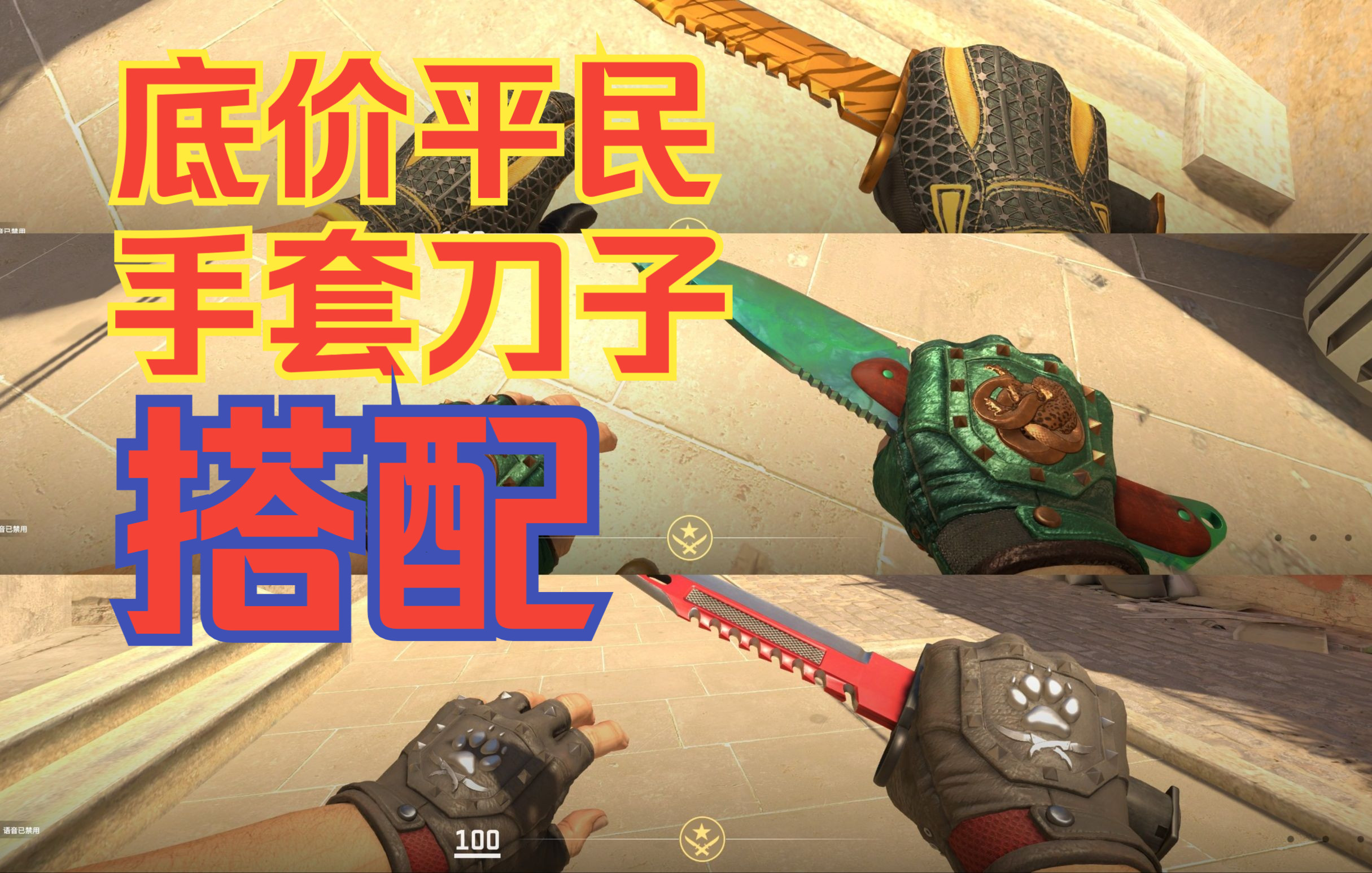 低价平民美观!【手套刀子,搭配方案!】CS2皮肤搭配指南!