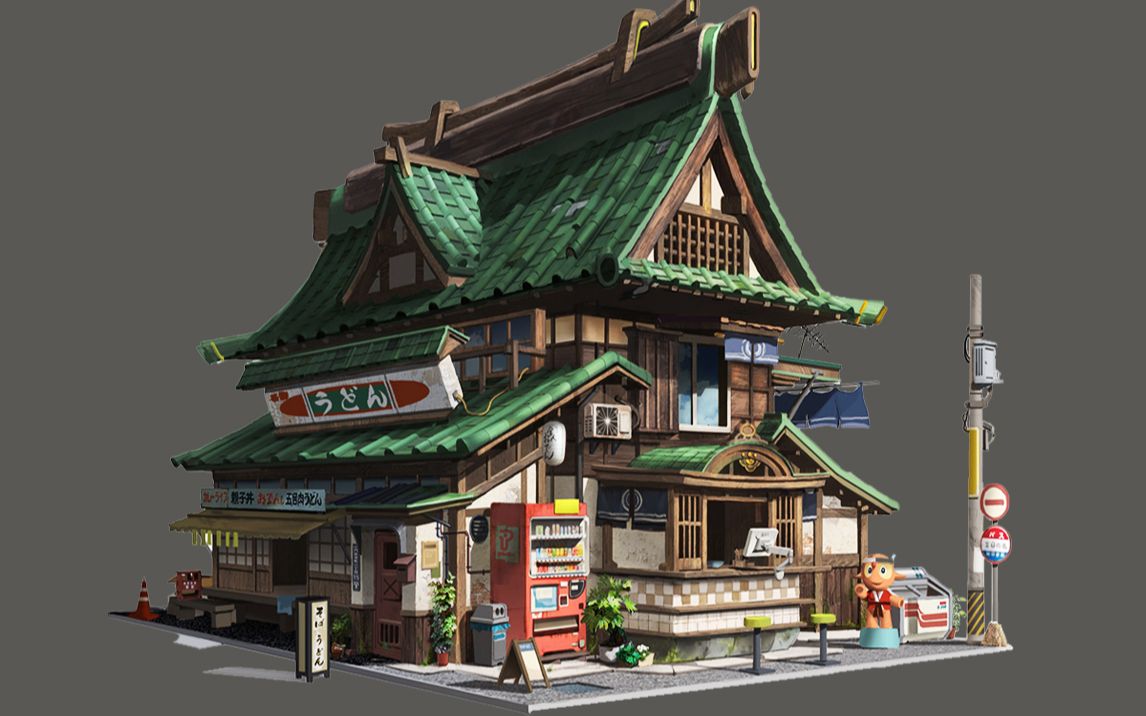 【Maya场景建模】古建筑场景制作,超详细的建模教程