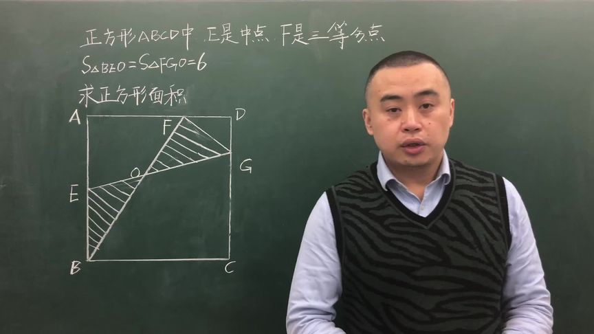 根据阴影面积求正方形面积,看起来简单,做起来难