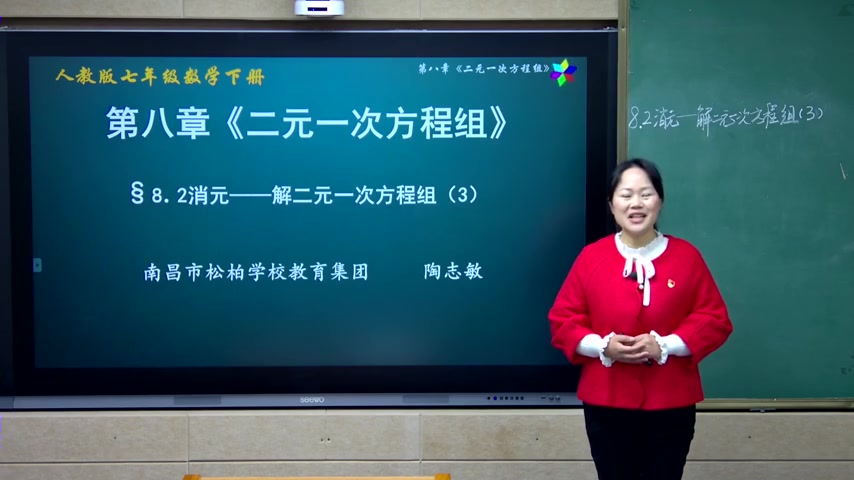 消元—解二元一次方程组(3)
