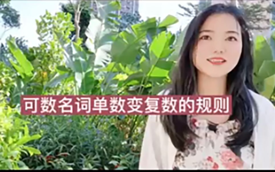 可数名词单数变复数的规则