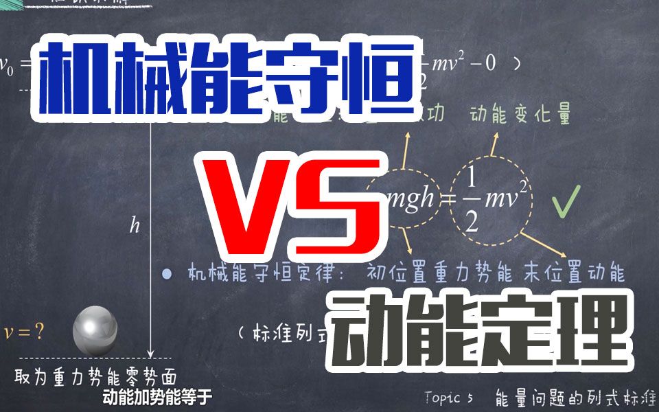 物理大谜团:机械能守恒or动能定理,这是一个问题?