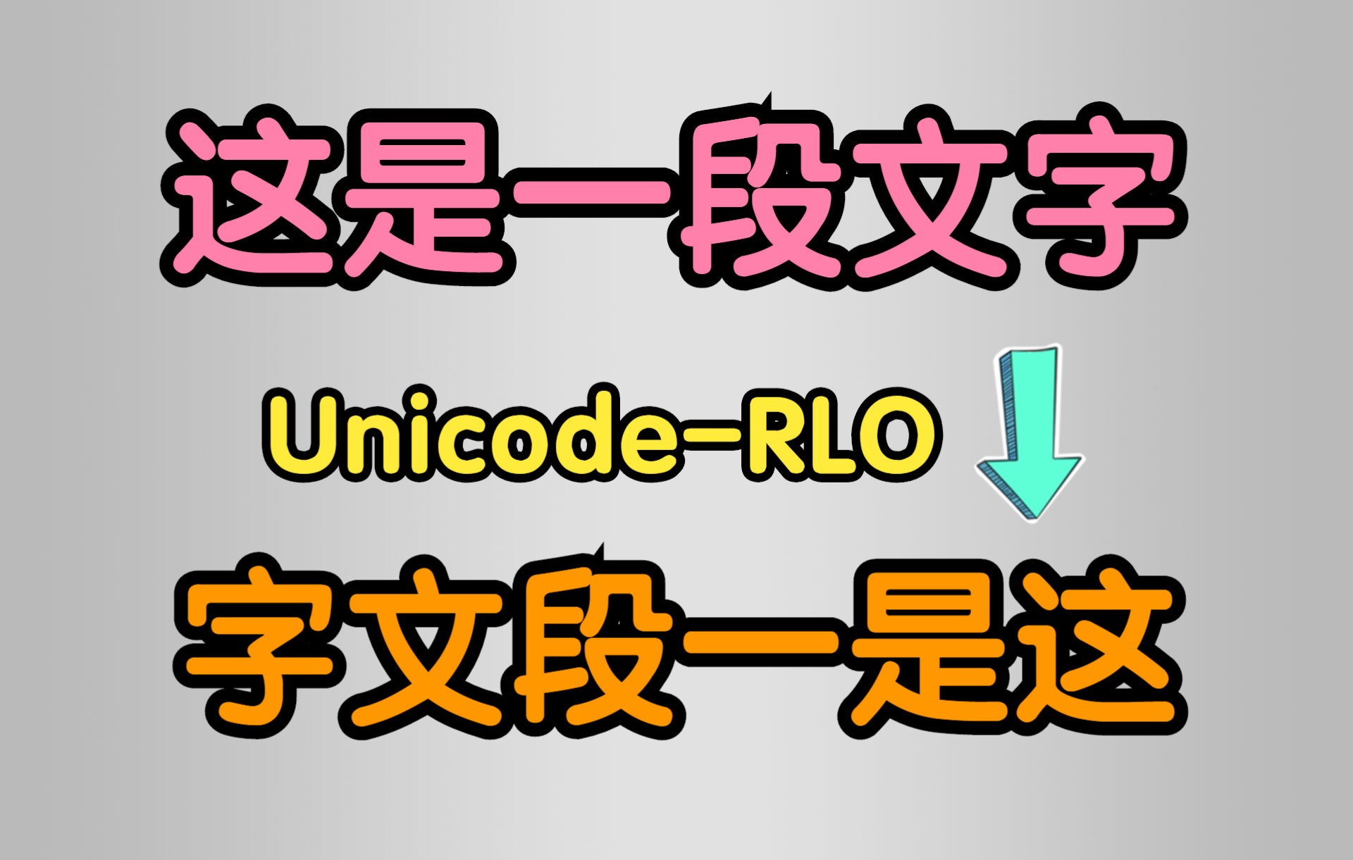 一个特殊字符竟可以使文字完全颠倒错乱?