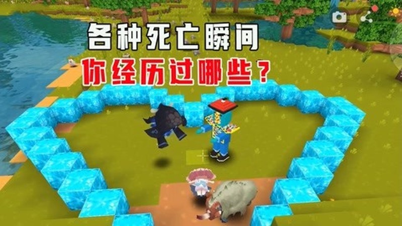迷你世界:盘点生存里尴尬的死亡瞬间,最后一个保证没人知道