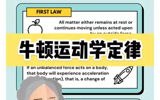 牛顿三大运动定律解析-中英双语