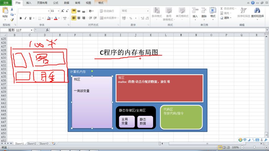 C语言教程-作用域细节和内存布局图